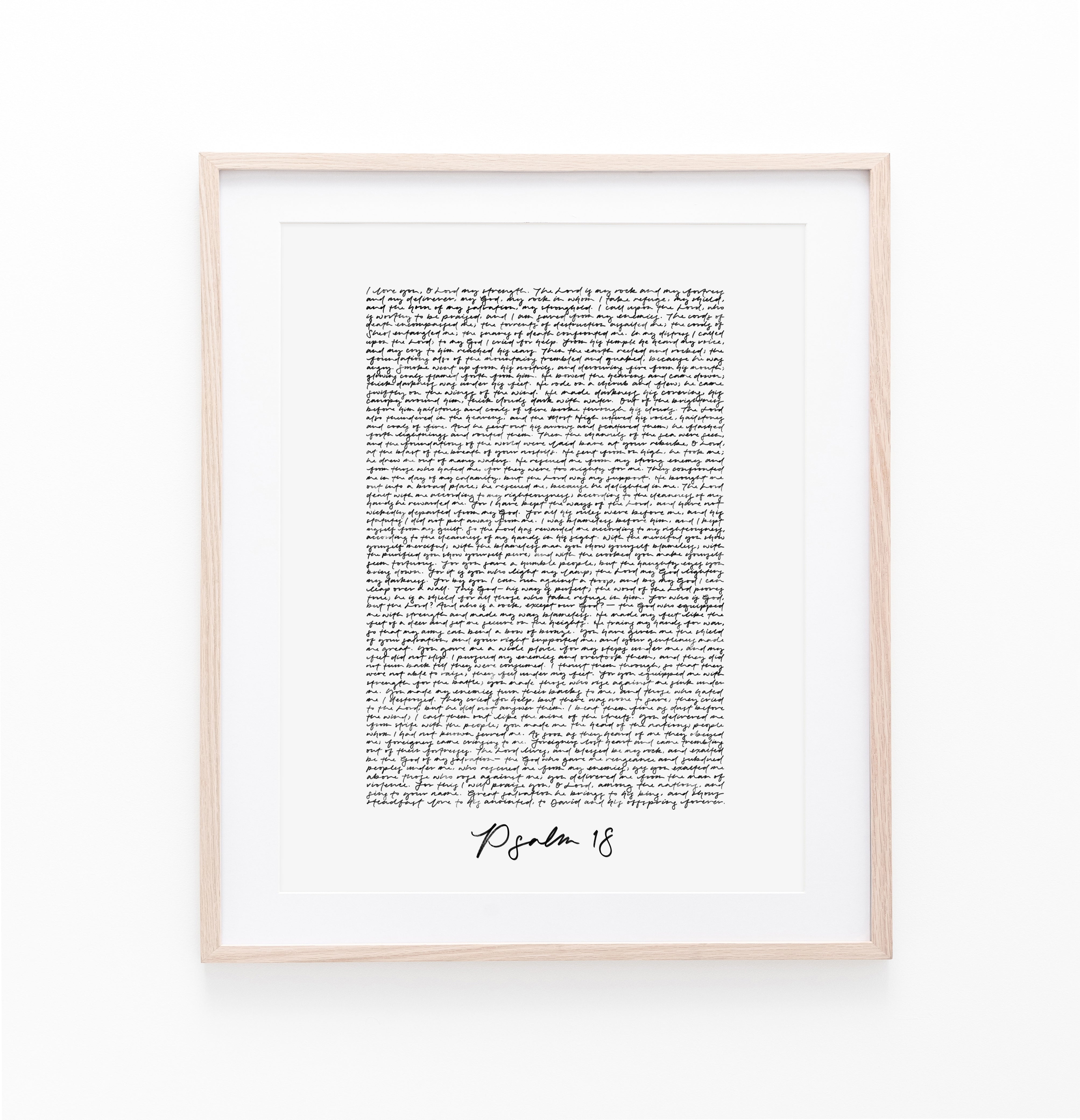 Psalm 18 Art Print – Honorable Vessels Co.